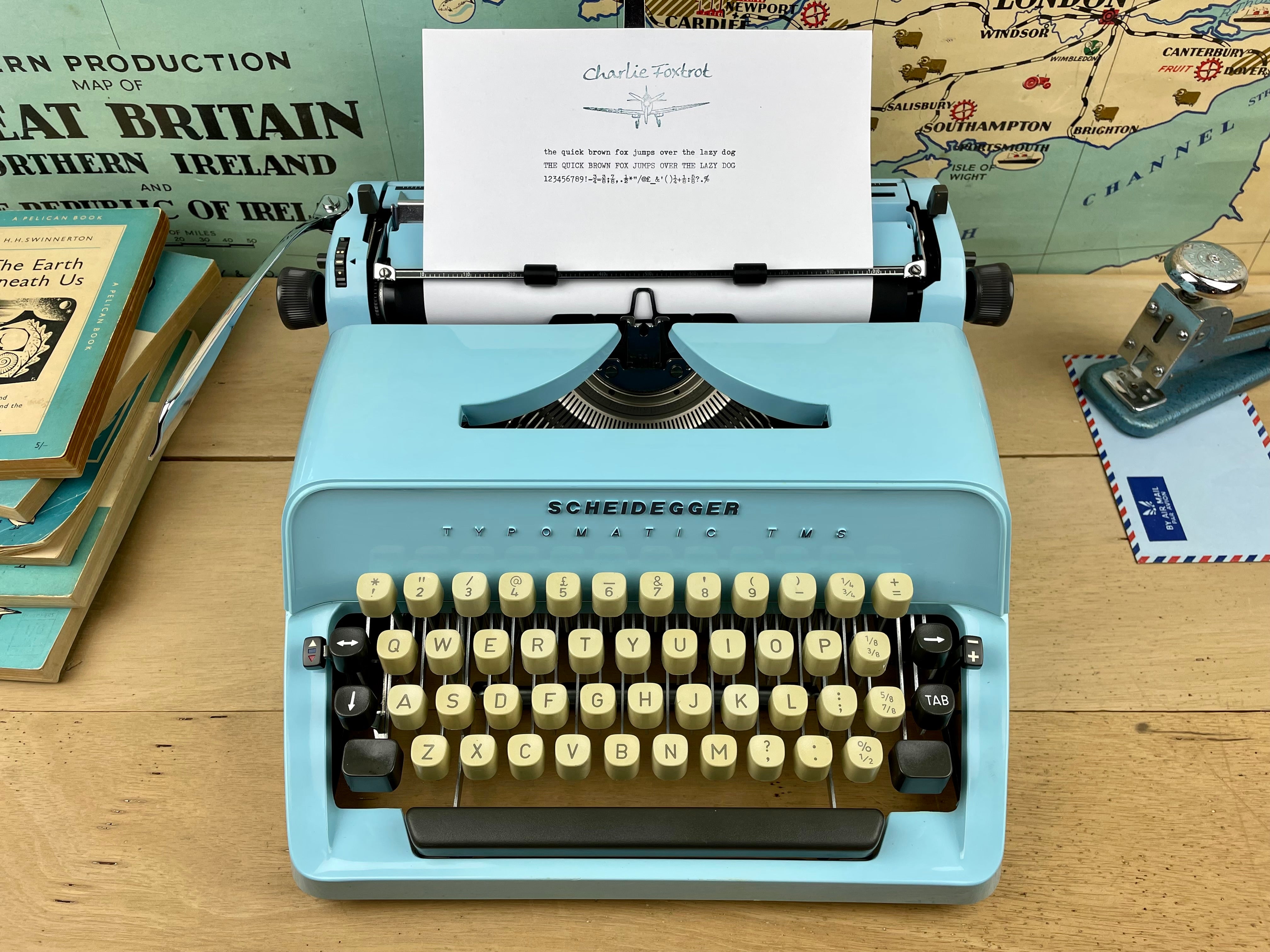 Typewriter, 1968 Scheidegger Typomatic – Charlie Foxtrot