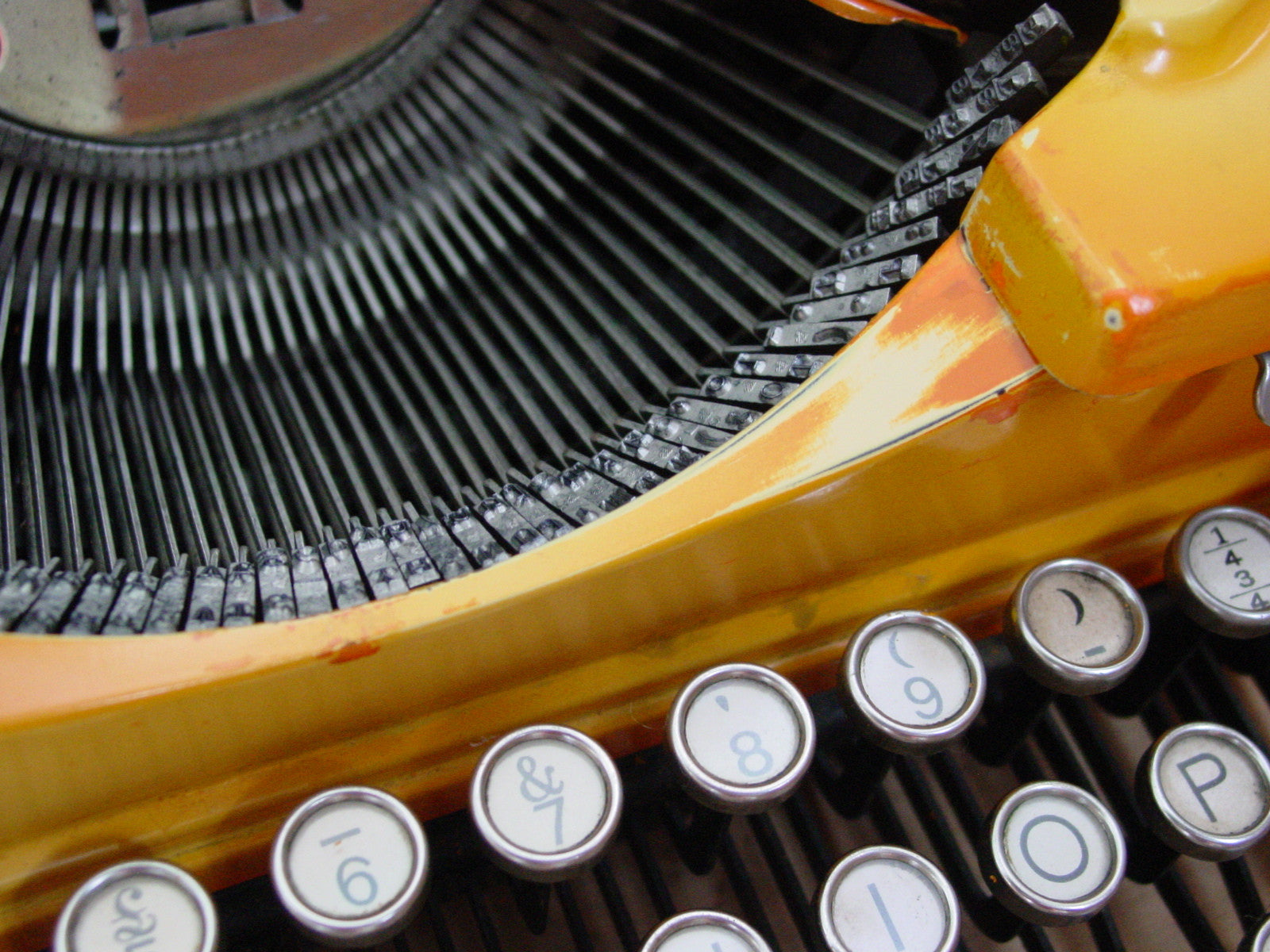 Typewriter , Golden Yellow 1931 Royal Portable – Charlie Foxtrot