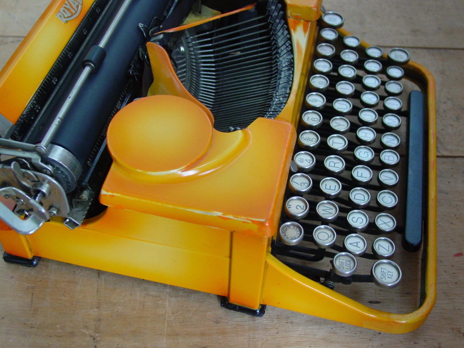 Typewriter , Golden Yellow 1931 Royal Portable – Charlie Foxtrot