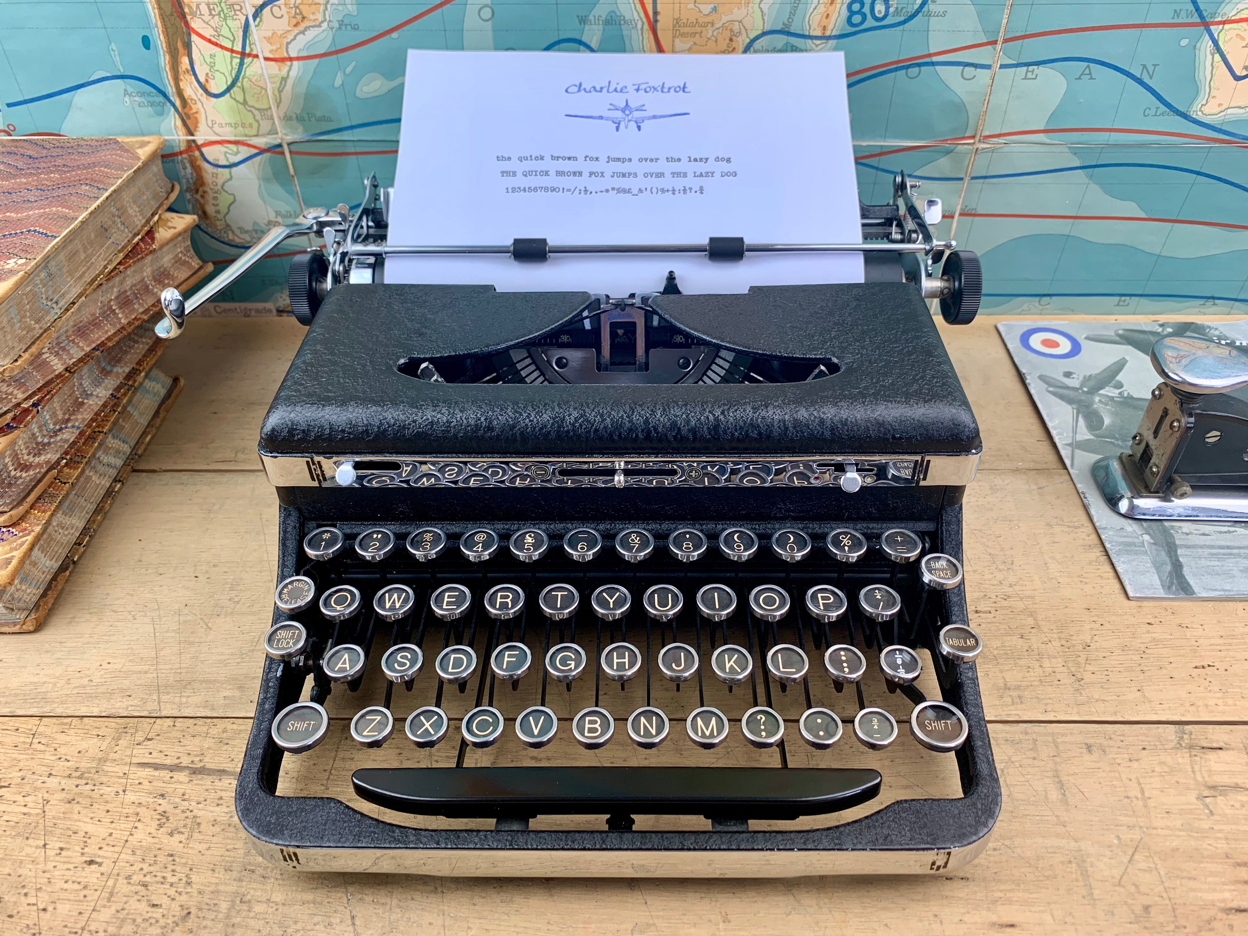 Typewriter , 1938 Royal Portable – Charlie Foxtrot